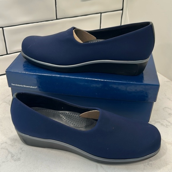 SAS | Shoes | Sas Bliss Wedge Navy Tripad Comfort Slipon Shoes N | Poshmark